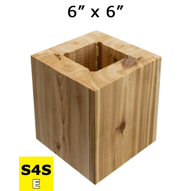 6x6 Engineered Column – Western Red Cedar S4S | Timber Post