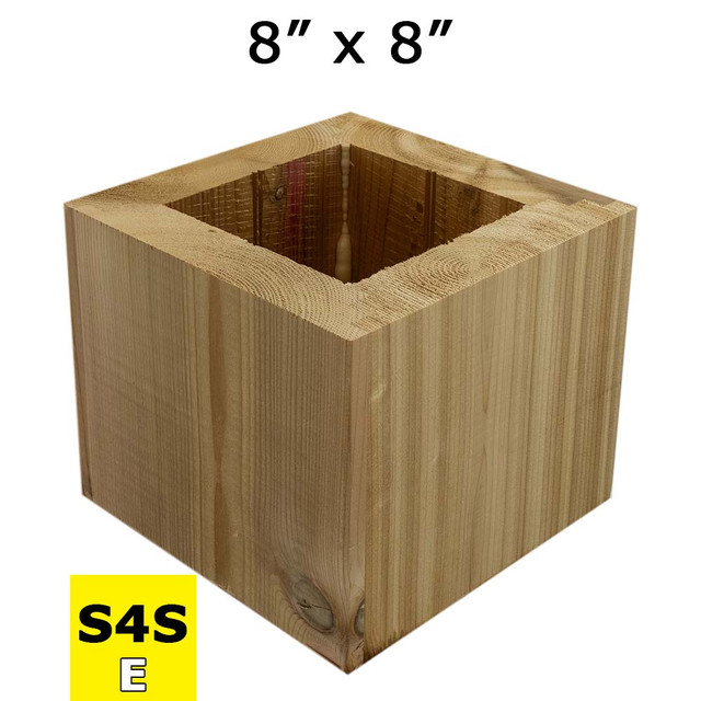 8x8 Engineered Column – Western Red Cedar S4S | Cedar Timber Post