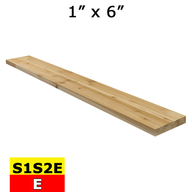 1x6 Engineered Western Red Cedar Board - S1S2E - Timber Build