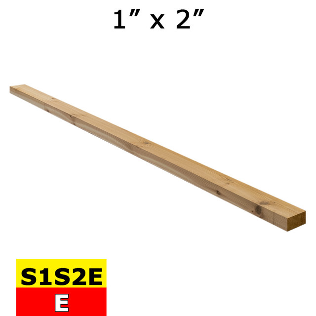 1x2 Engineered Western Red Cedar Board - S1S2E - Timber Build