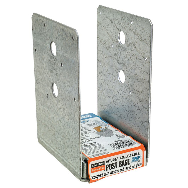 ABU46Z Post Base – Galvanized for 4x4 S4S / RS