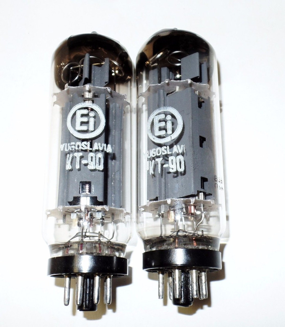 NOS Matched Pair EI Yugoslavia KT90 Vacuum Tubes 3 O Getter - Quads ...