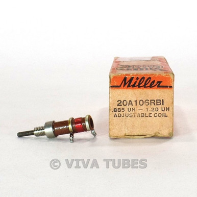 NOS NIB Vintage Miller 20A106RBI Adjustable Coil 0.885uh-1.20uh - VIVA ...