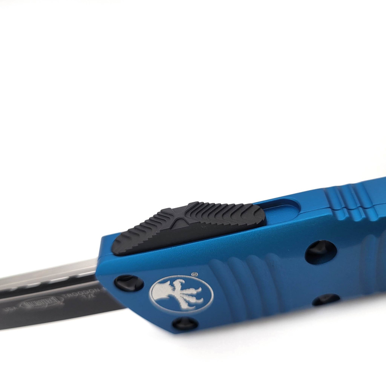 Microtech Troodon Mini 240-1BL Blue Tanto Edge