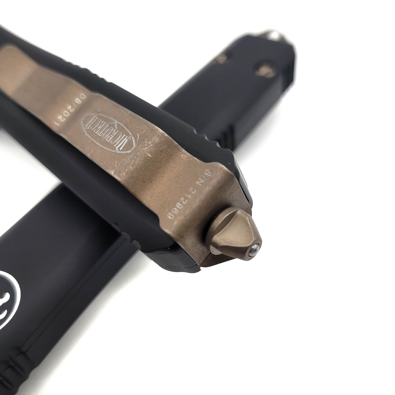Microtech Ultratech 121 13ap Black Single Edge Bronzed Apocalyptic Standard