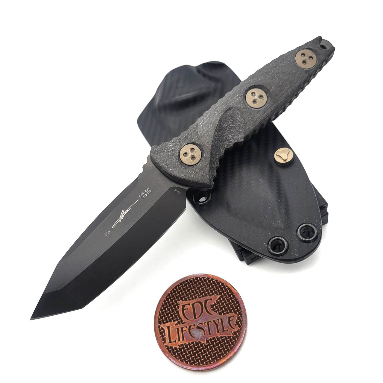 Microtech 114m 1dlccfs Socom Alpha Mini Fixed Dlc Te Tanto Blade