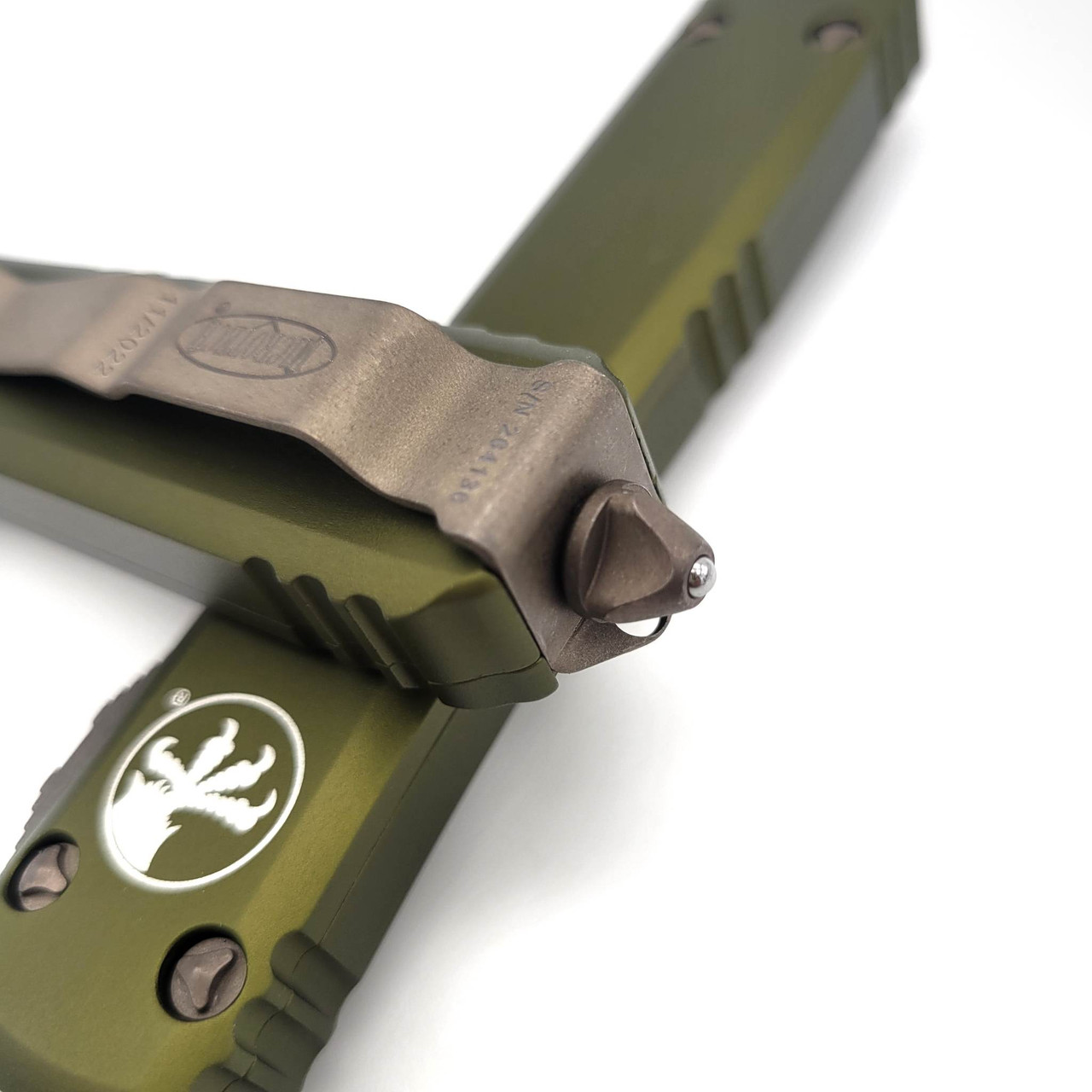 Microtech Ultratech 121 13apod Od Green Single Edge Bronzed Apocalyptic