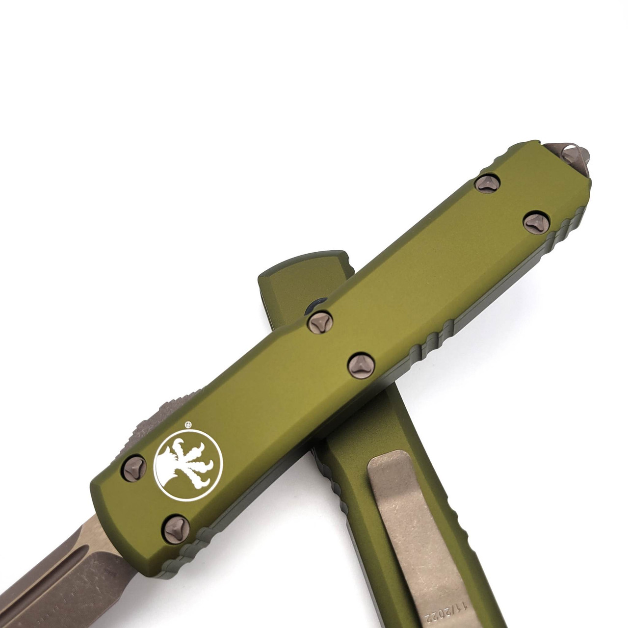 Microtech Ultratech 123-13APOD OD Green Bronzed Apocalyptic Tanto Edge