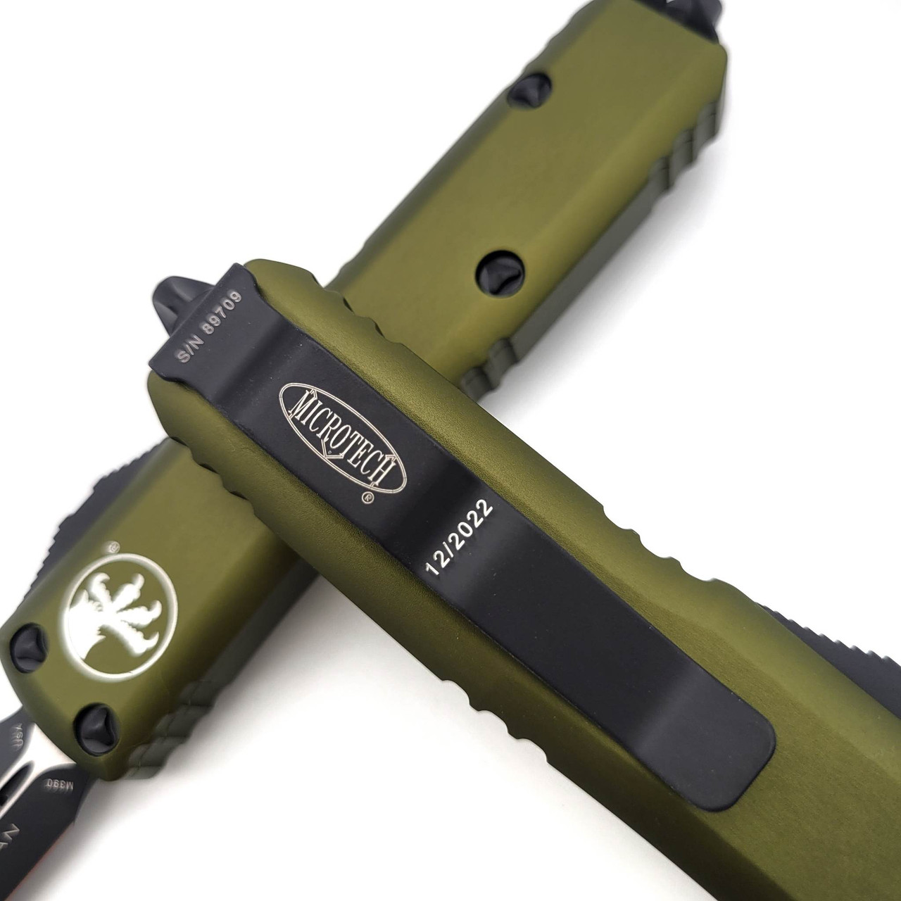 Microtech Utx 85 230 1od Od Green Double Edge Spartan Black Standard