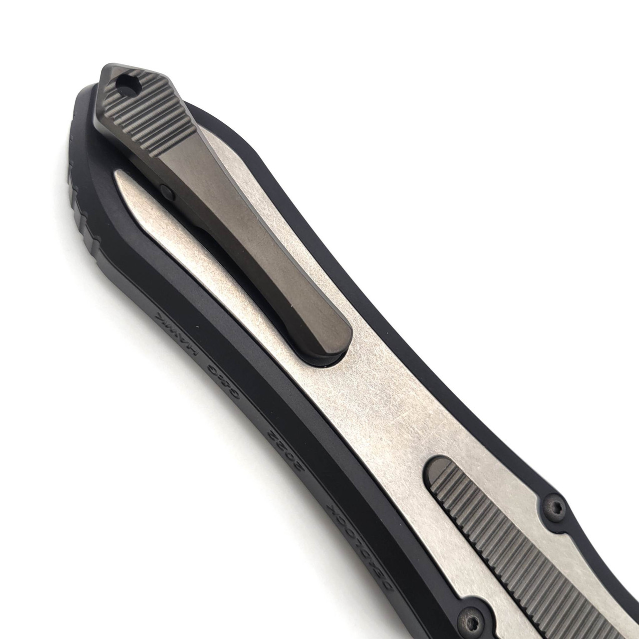 Hawk Knife Designs Deadlock Model C Aluminum Handle w/Titanium Scale ...