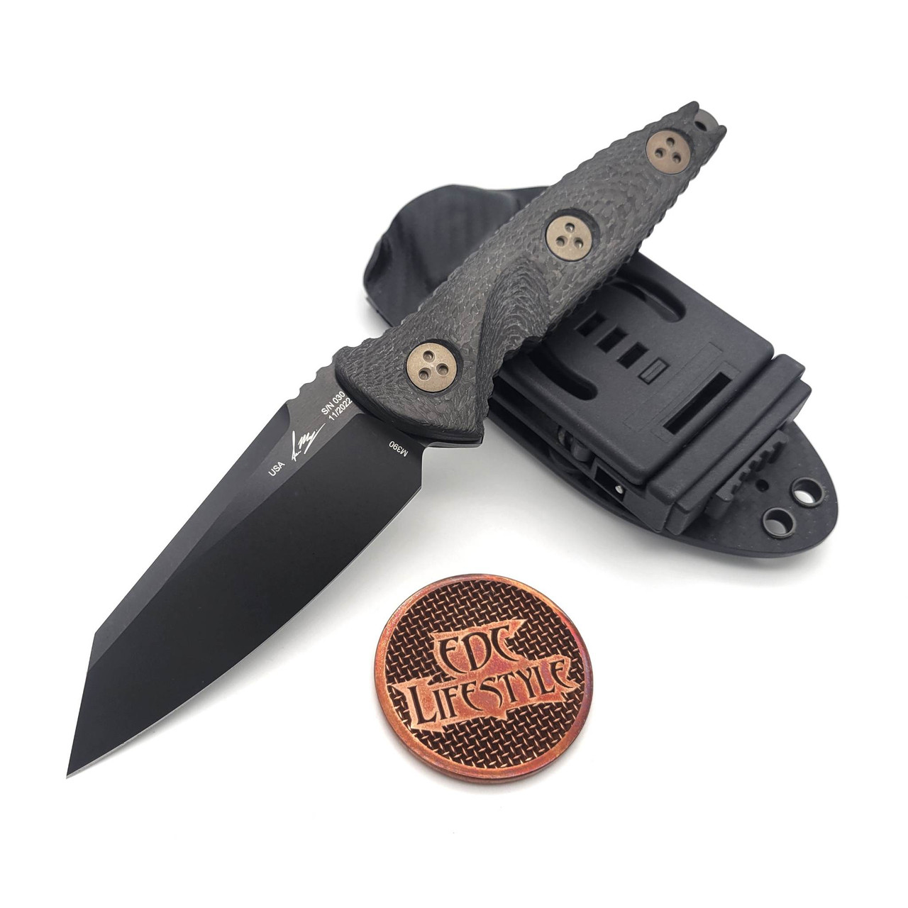 Microtech 93M-1DLCCFS Socom Alpha Mini Fixed Warcom DLC Blade