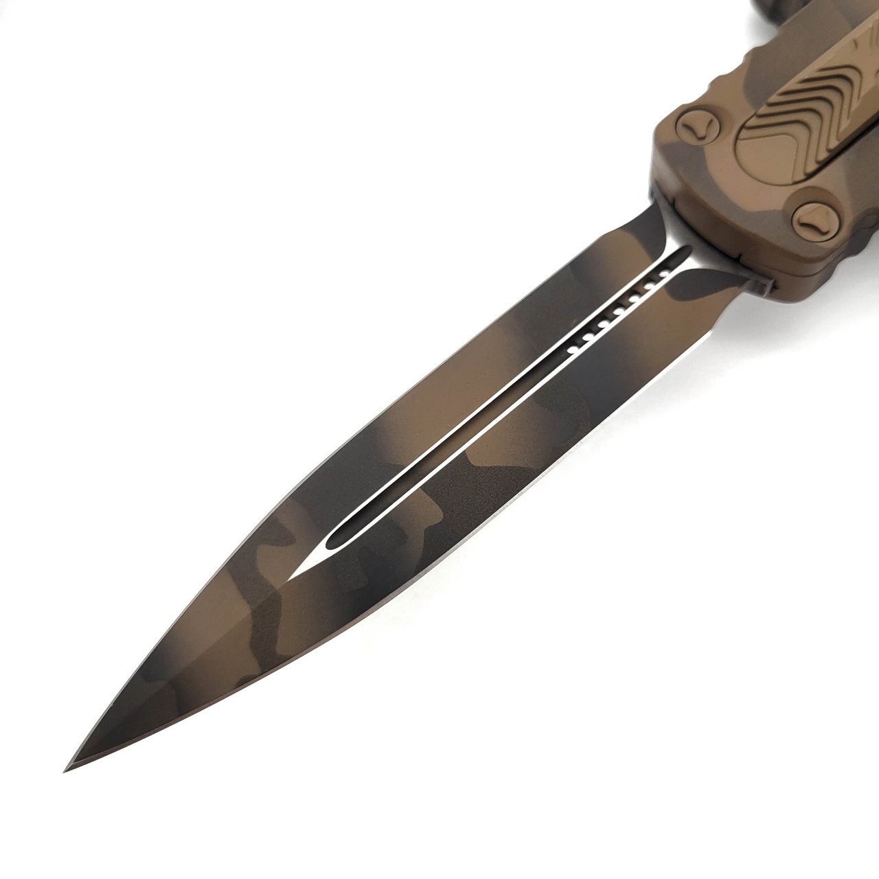 Microtech 227 1ccs Coyote Camo Dirac Delta Double Edge