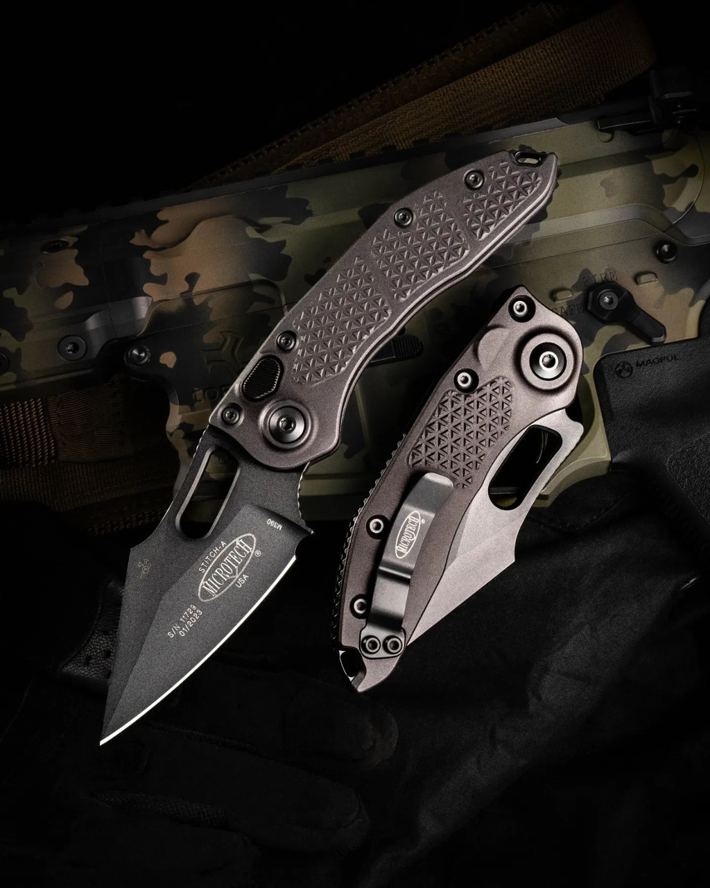 Microtech Borka Auto Stitch 169 1t Tactical Black Standard Se