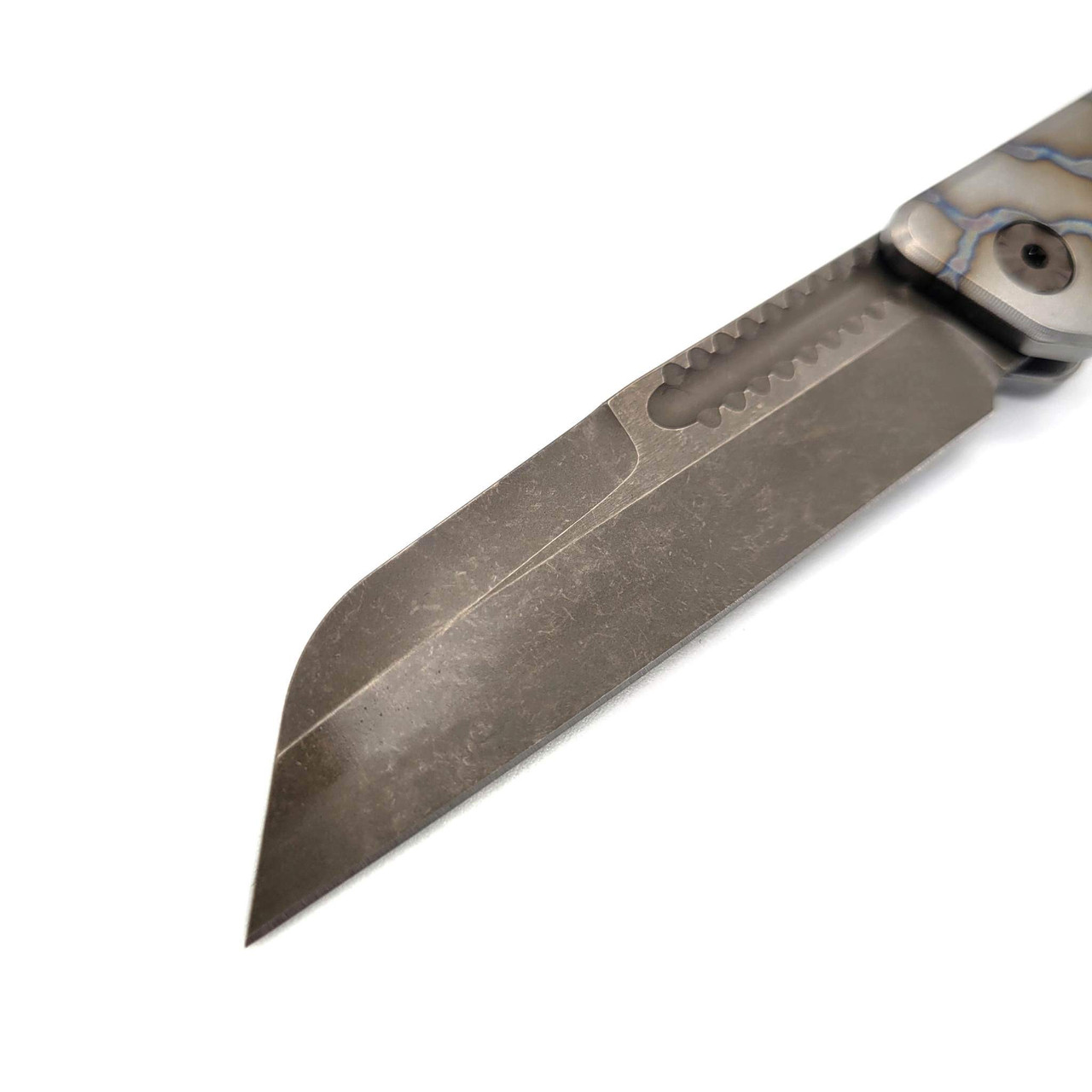 Heretic Knives Custom Jinn Proto Hand Ground Battle Bronze Magnacut ...