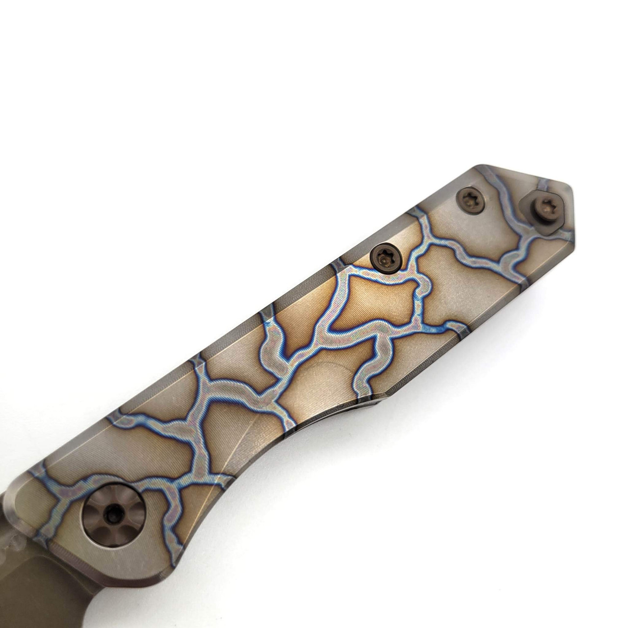 Heretic Knives Custom Jinn Proto Hand Ground Battle Bronze Magnacut ...
