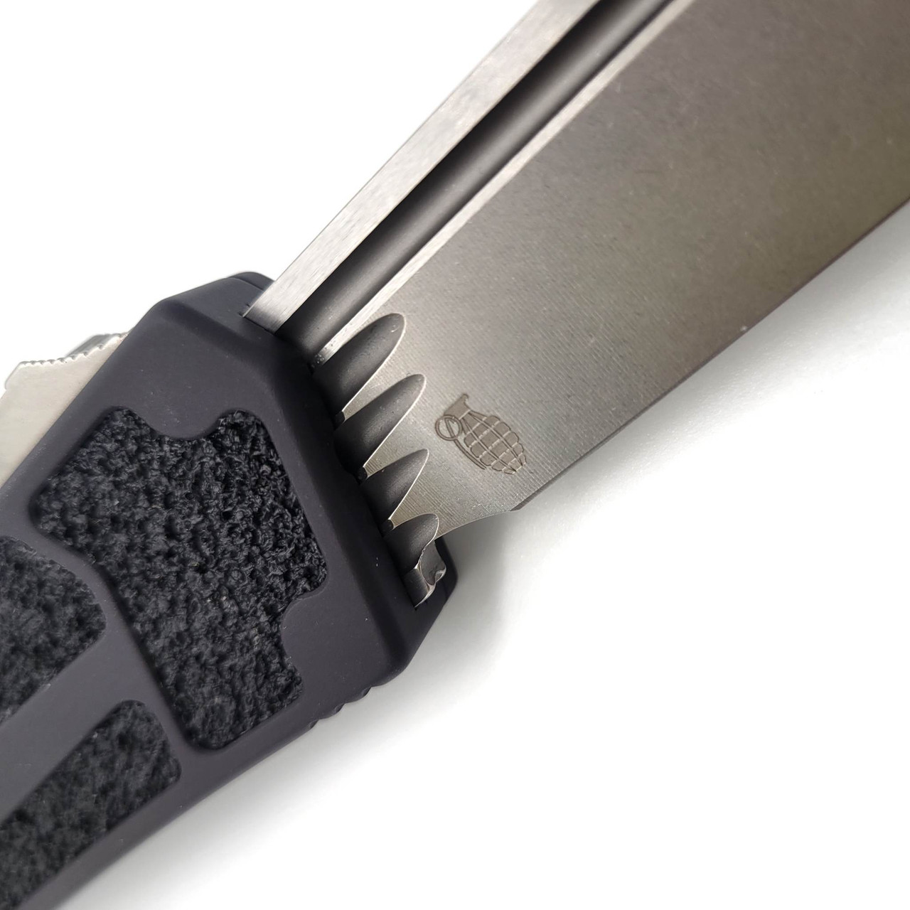 Microtech Scarab II 278-10 Black Stonewash Standard - Grenade Factory Blem