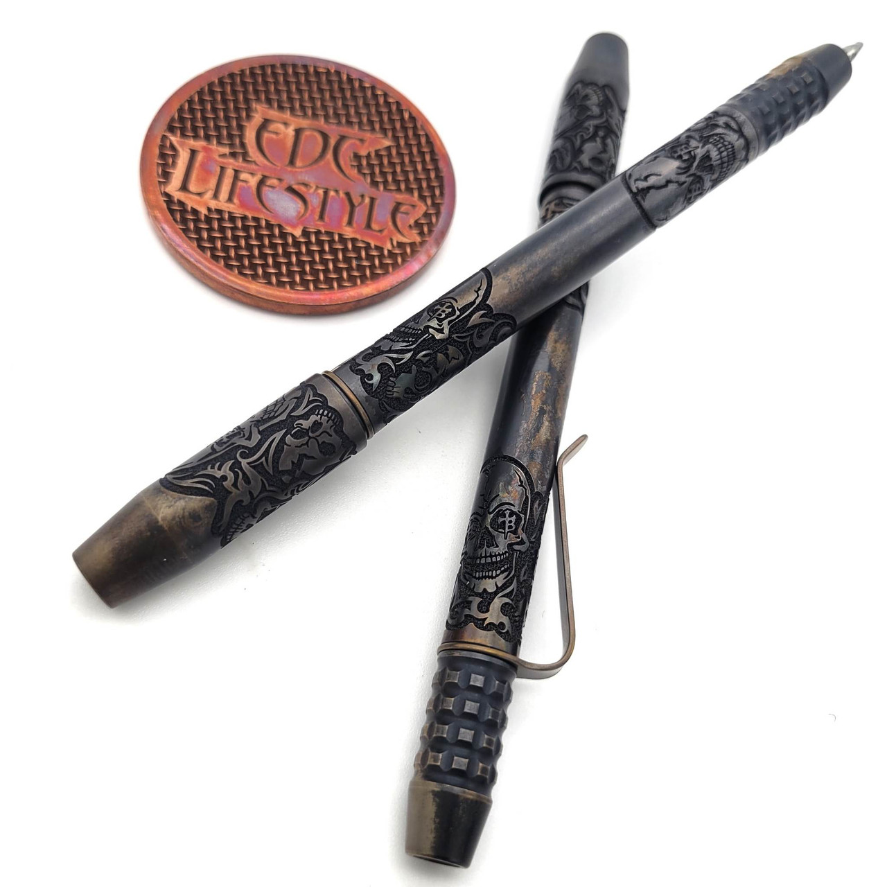 Ti2 Design Techliner with Borka Blades Fallout Skulls - Full Size Pen
