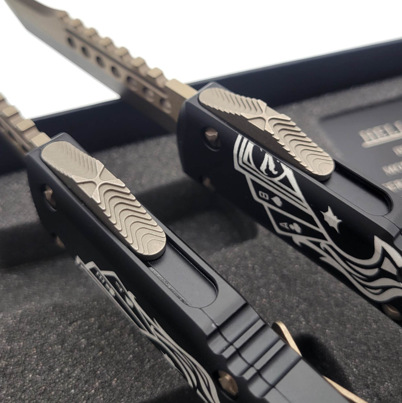 Microtech Ultratech 119 13setdms Dead Mans Hand Hellhound Tanto