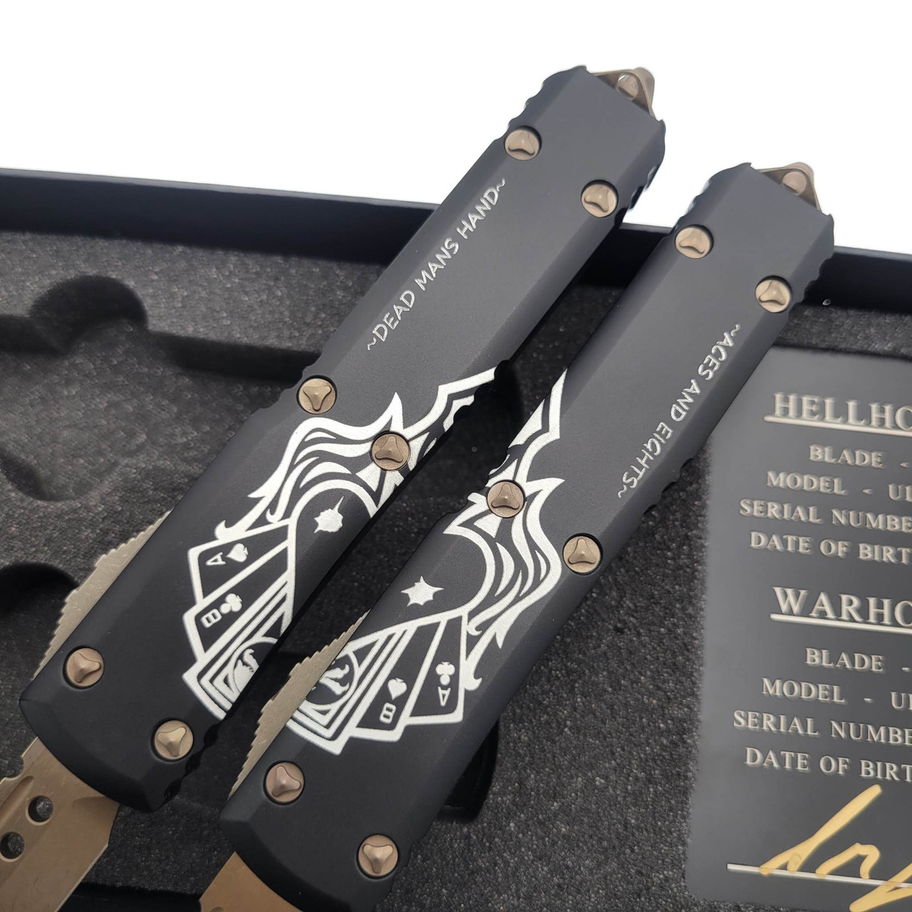 Microtech Ultratech 119 13setdms Dead Mans Hand Hellhound Tanto