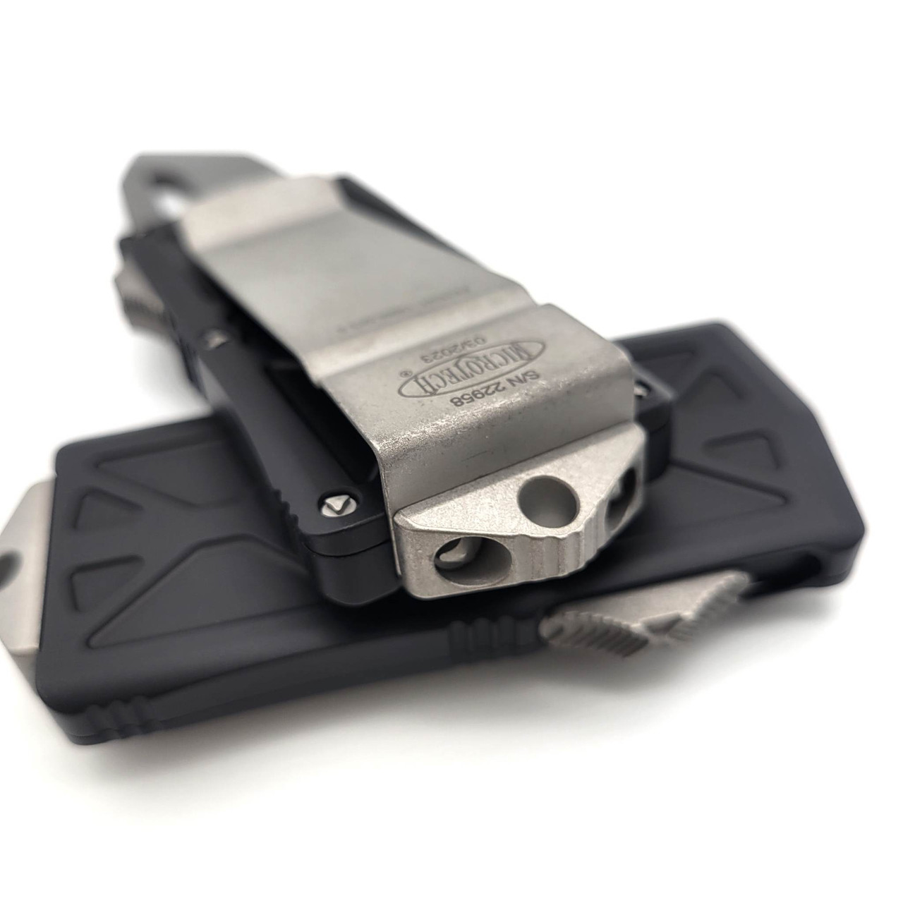 Microtech Exocet 158-10AP Black Apocalyptic Tanto Exocet OTF Money Clip