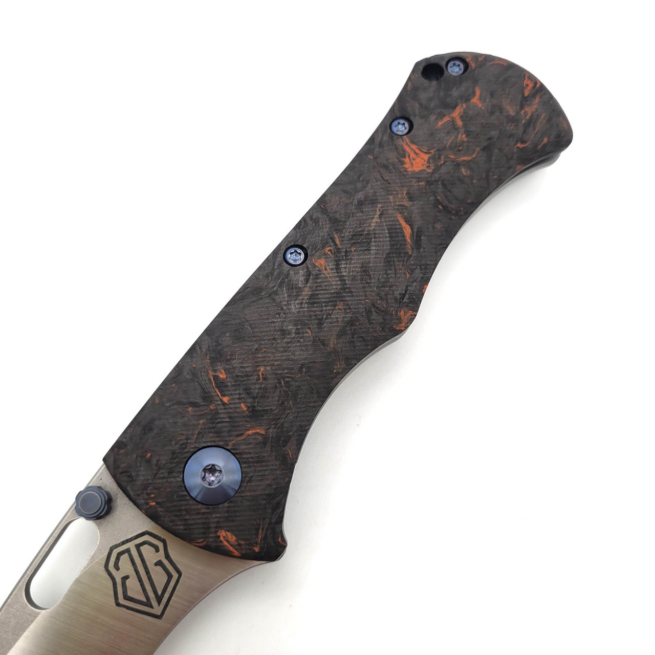 John Gray Rostrum, Magnacut Tanto, Carbon Fiber, Sculpted Back Spacer