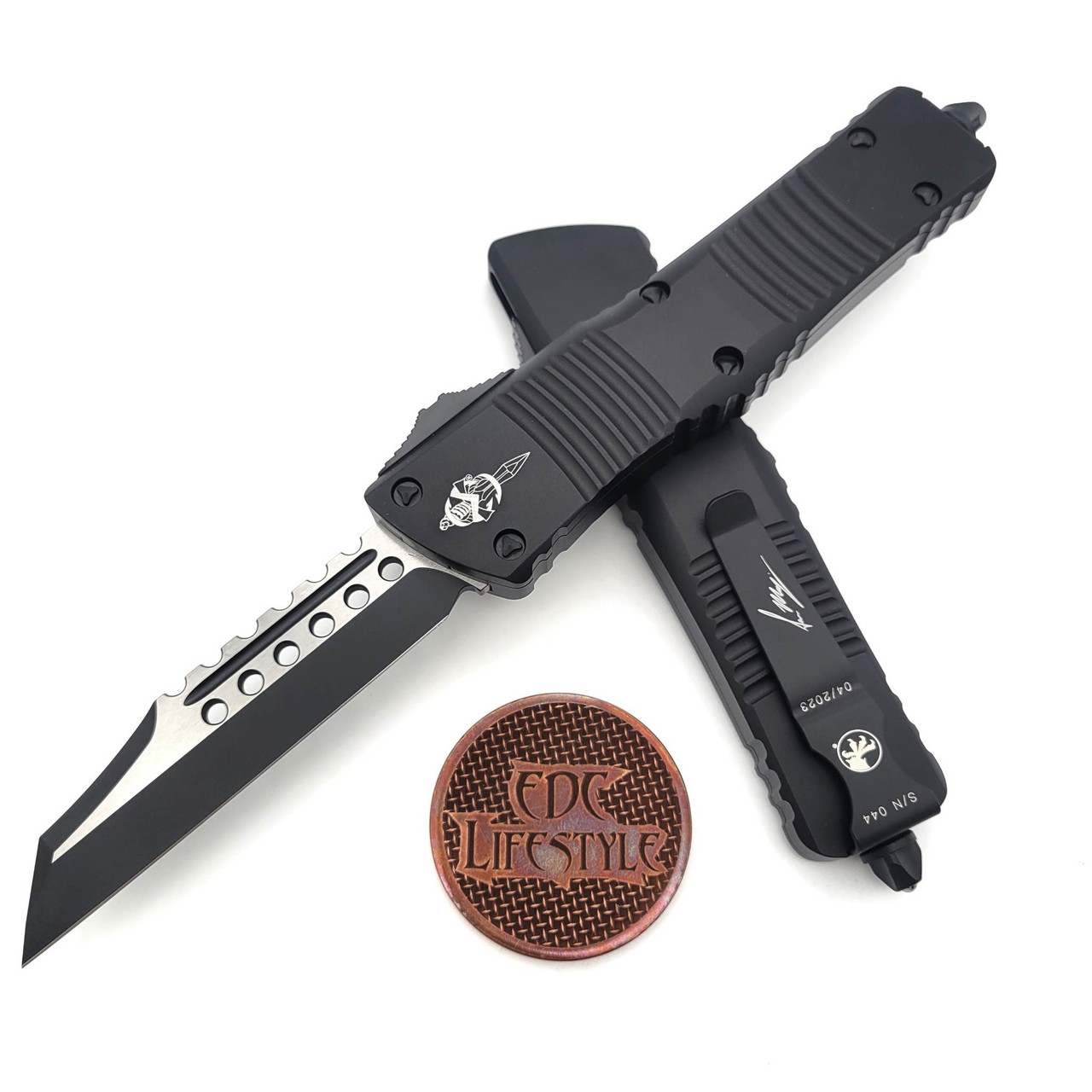 Microtech Combat Troodon 219w 1ts Black Tactical Warhound Standard