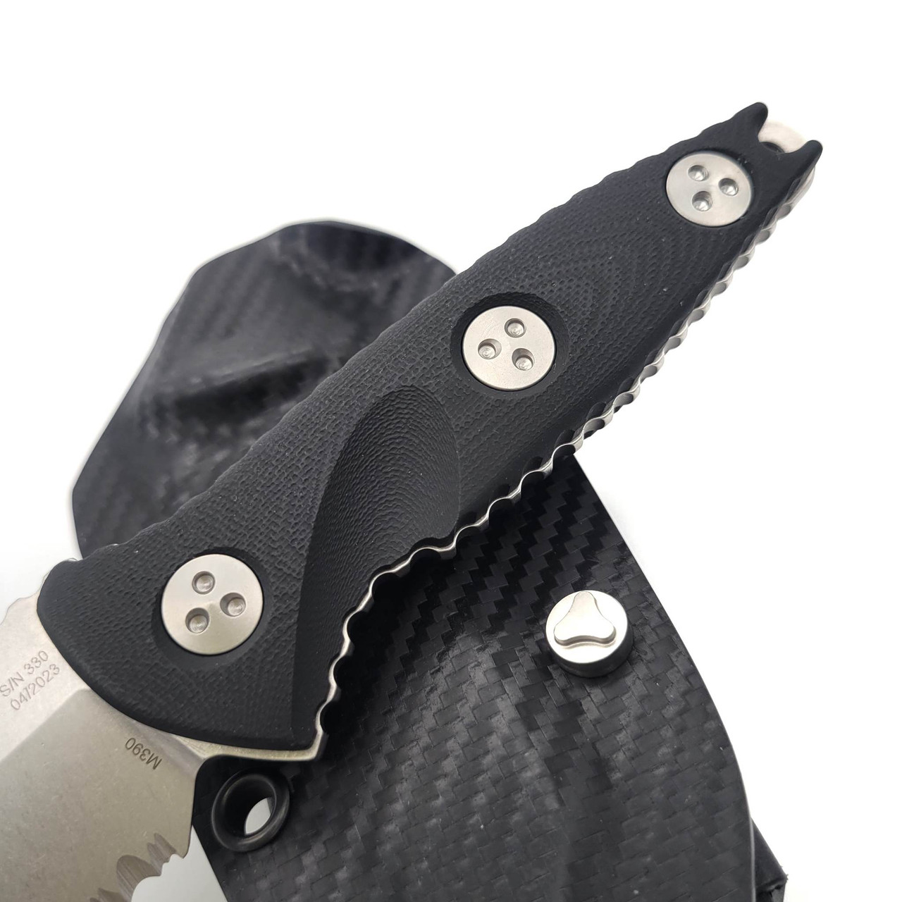 Microtech 93m 12 Socom Alpha Mini Fixed Warcom Full Serrated Stonewash