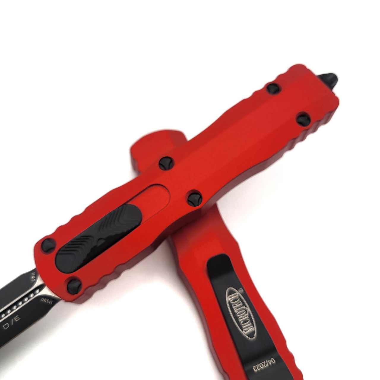 Microtech 225 1rd Red Dirac Double Edge Black Standard