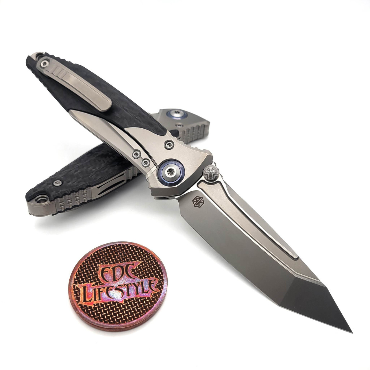 Microtech Socom Bravo Tanto Te Titanium Bolster Bead Blast Standard
