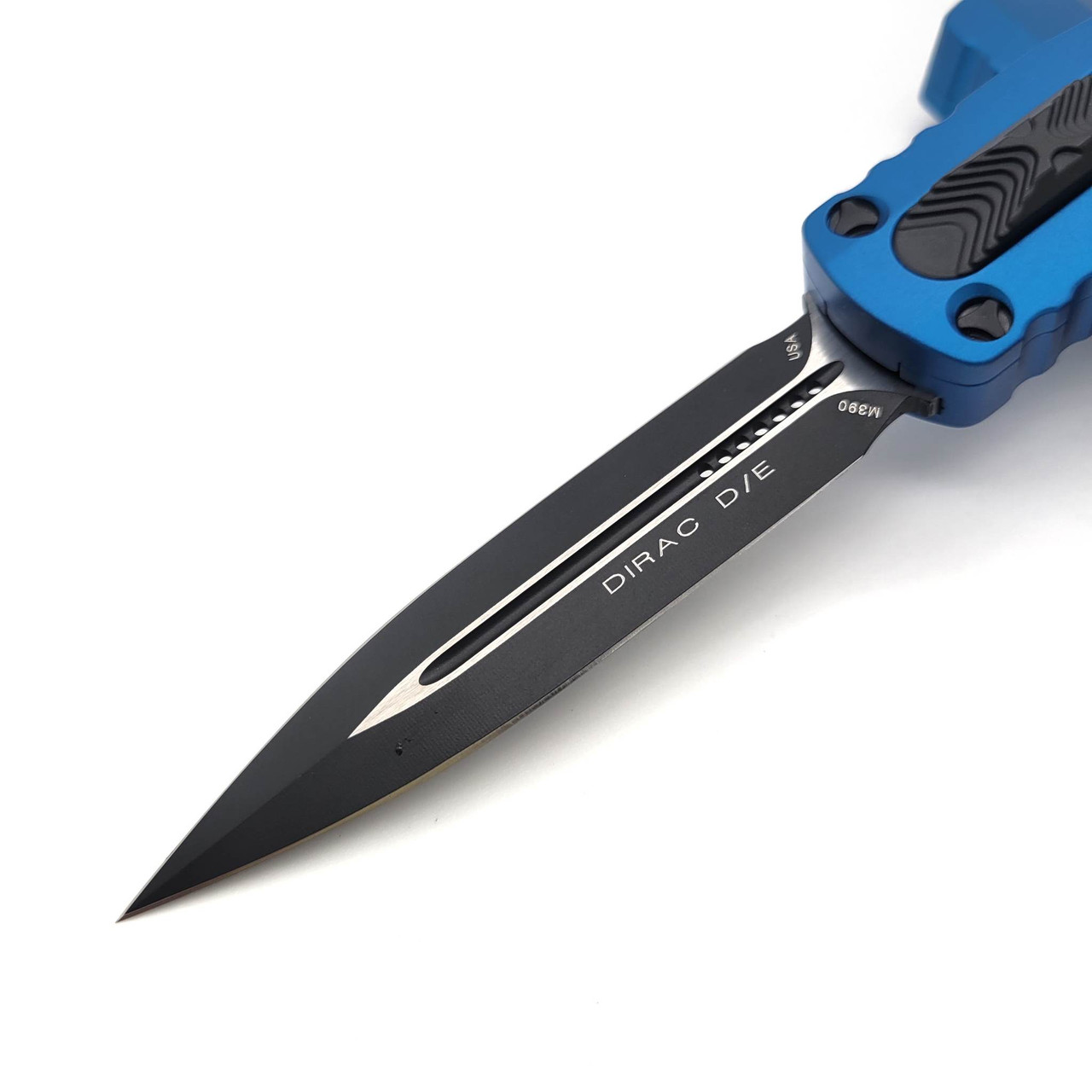 Microtech 225 1bl Blue Dirac Double Edge Black Standard
