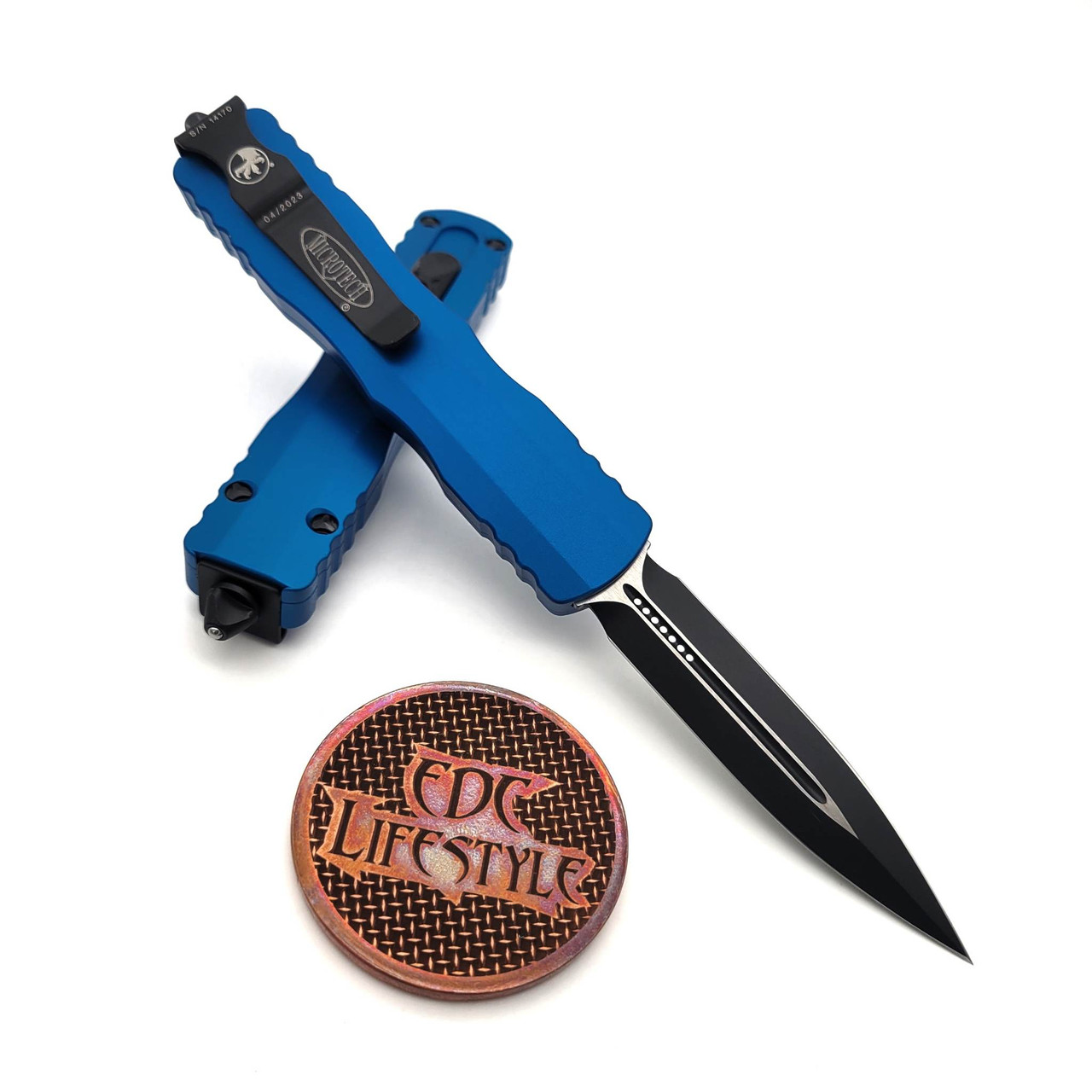 Microtech 225-1BL Blue Dirac Double Edge Black Standard