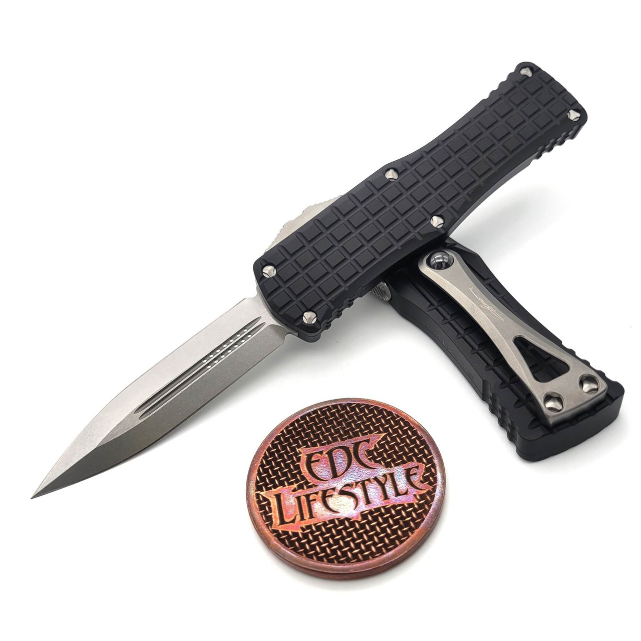Microtech 702 10frs Hera Frag Double Edge Stonewash Standard