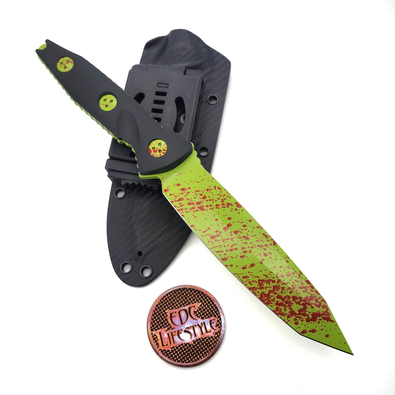 Microtech 114-1Z Zombie Socom Alpha Fixed Blade Tanto Edge