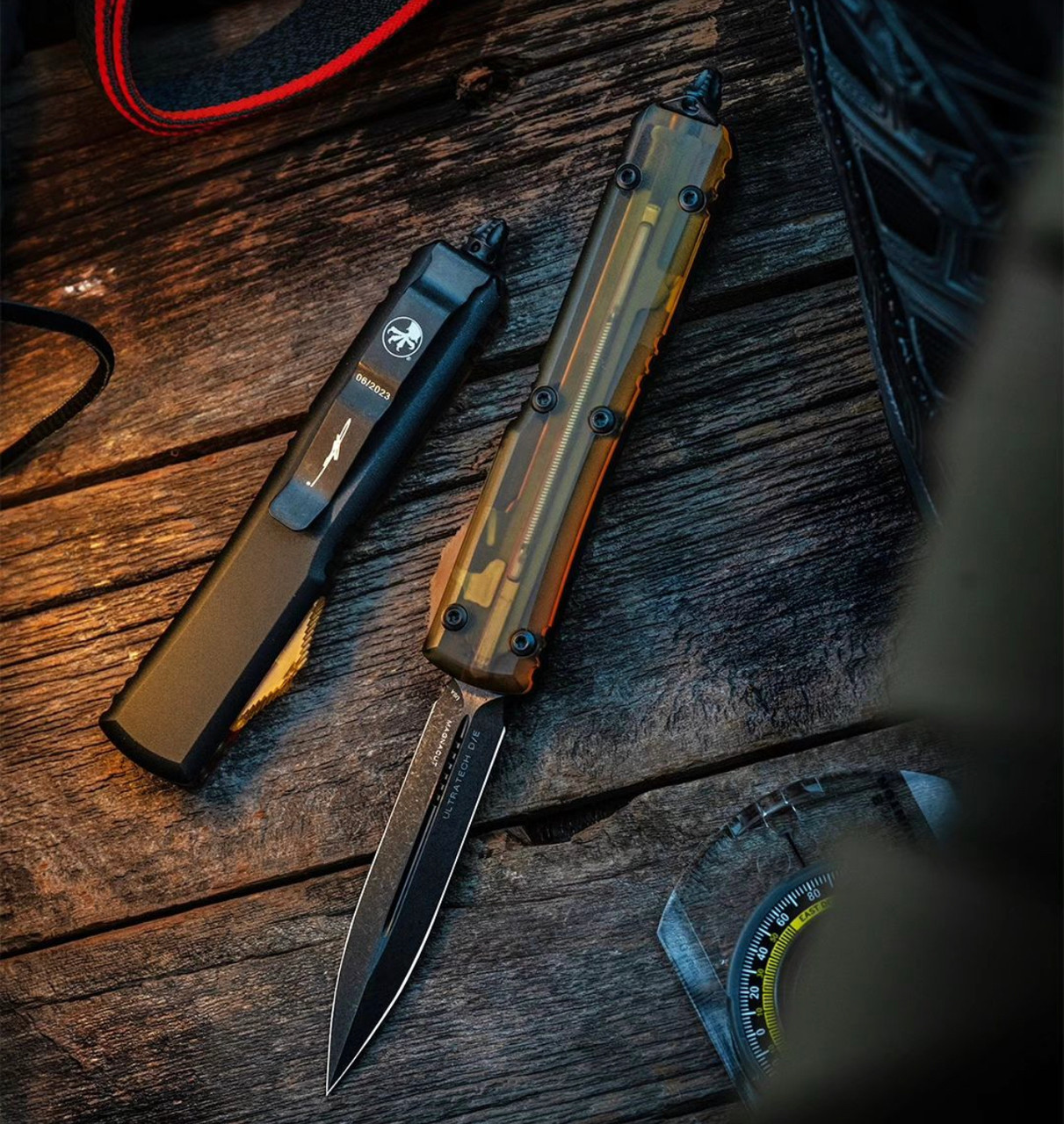 Microtech Ultratech 122 1dlctuls Ultem Top Double Edge Dlc Standard