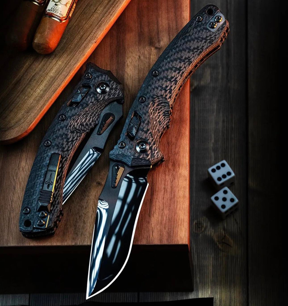 Marfione Custom Amphibian DLC Diamondwash Finish Carbon Fiber w/DLC Two ...