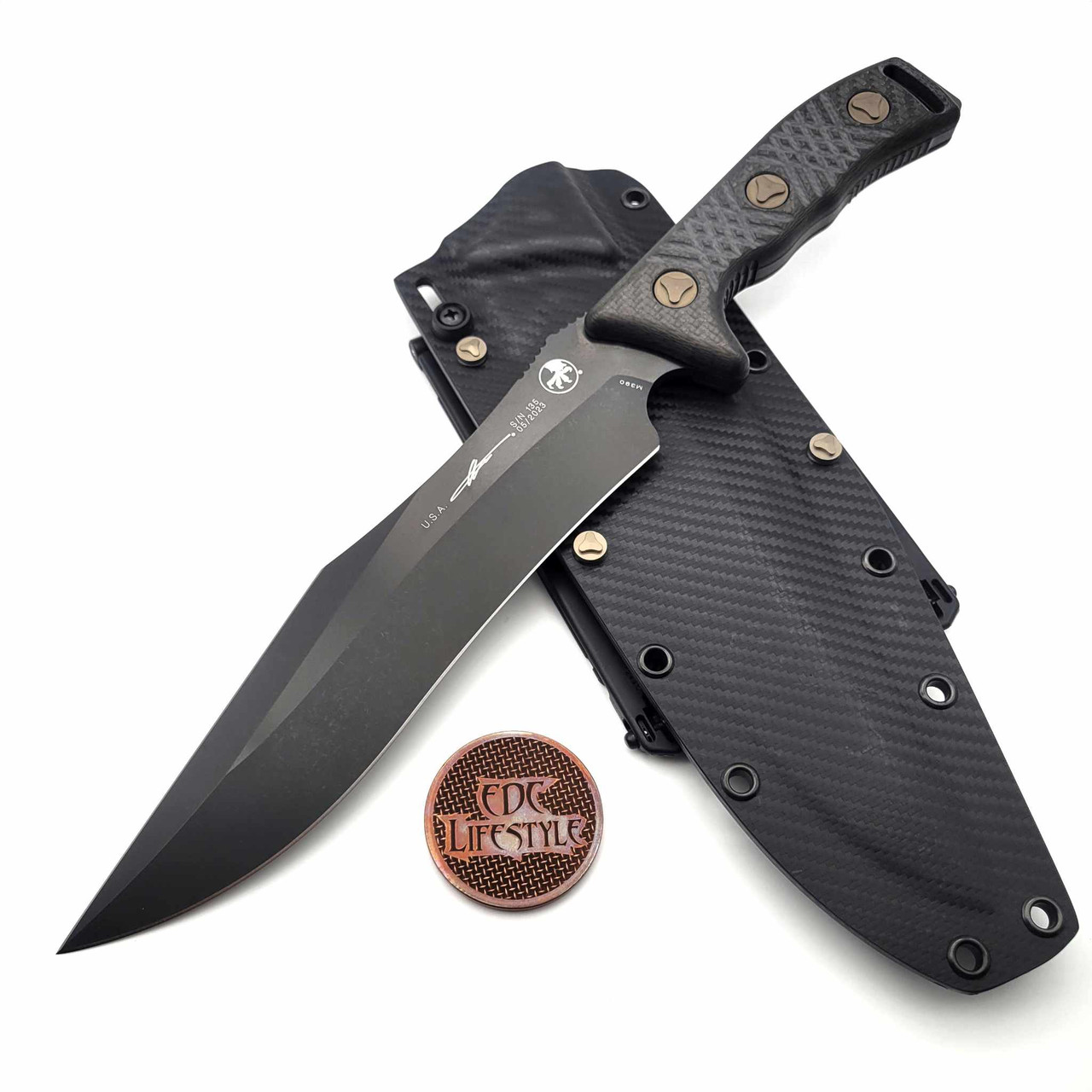Microtech 104-1DLCCFS Arbiter Fixed Blade DLC