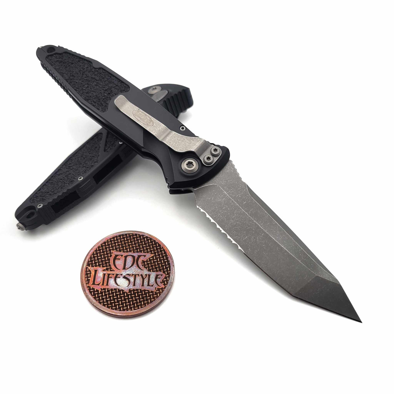 Microtech Socom Elite Auto 161a 11ap Tanto Edge Partial Serrated
