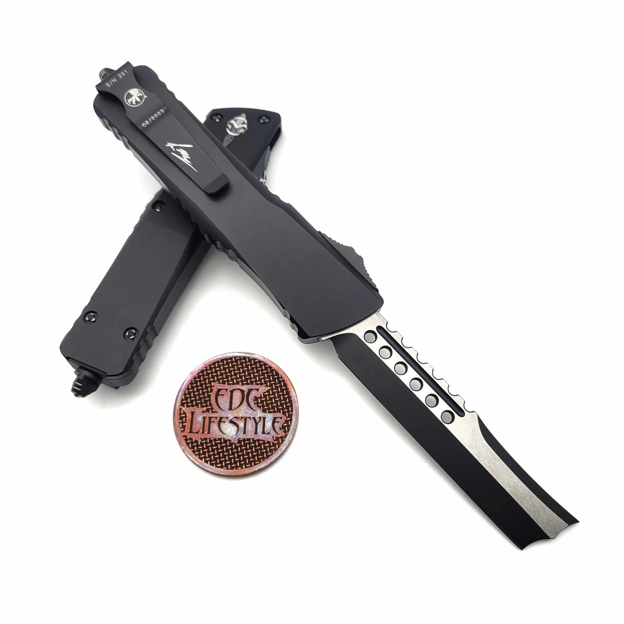 Microtech Combat Troodon 219RS-1TS Straight Razor Smooth Body Tactical ...