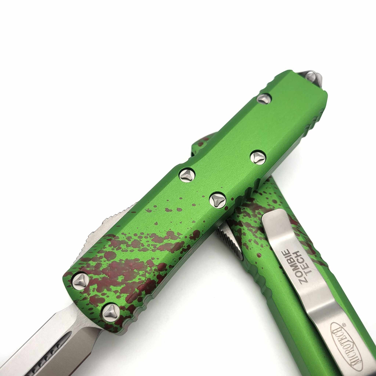 Microtech Utx 85 232 10z Zombietech Stonewash Double Edge