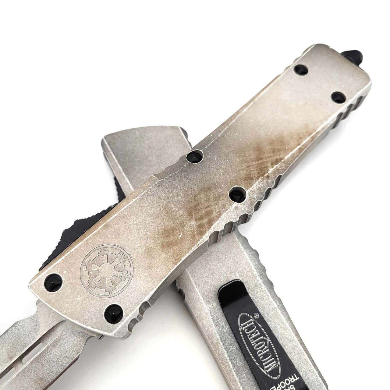 Microtech Combat Troodon 142S-1SAD Smooth Body Star Wars Sand Trooper ...