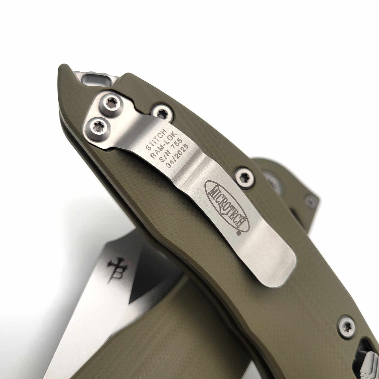 Microtech Stitch Ram-Lok 169RL-11GTOD Olive Drab Green G-10 Partial ...