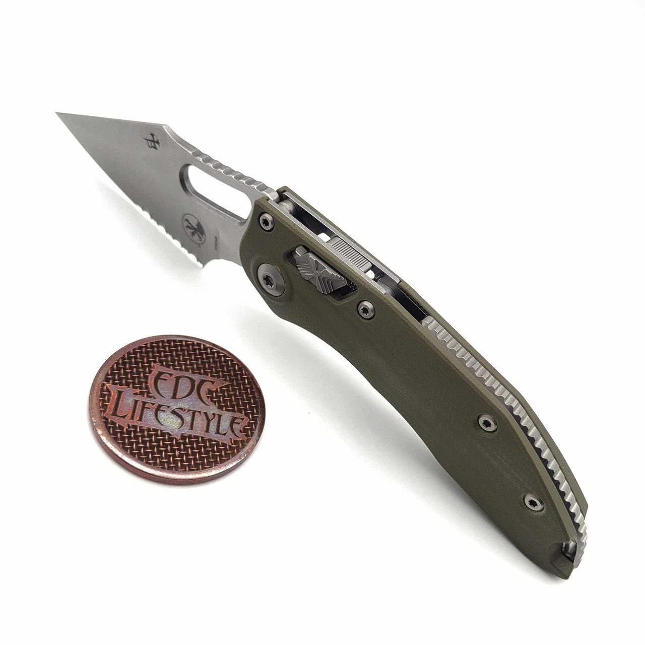 Microtech Stitch Ram-Lok 169RL-11GTOD Olive Drab Green G-10 Partial ...