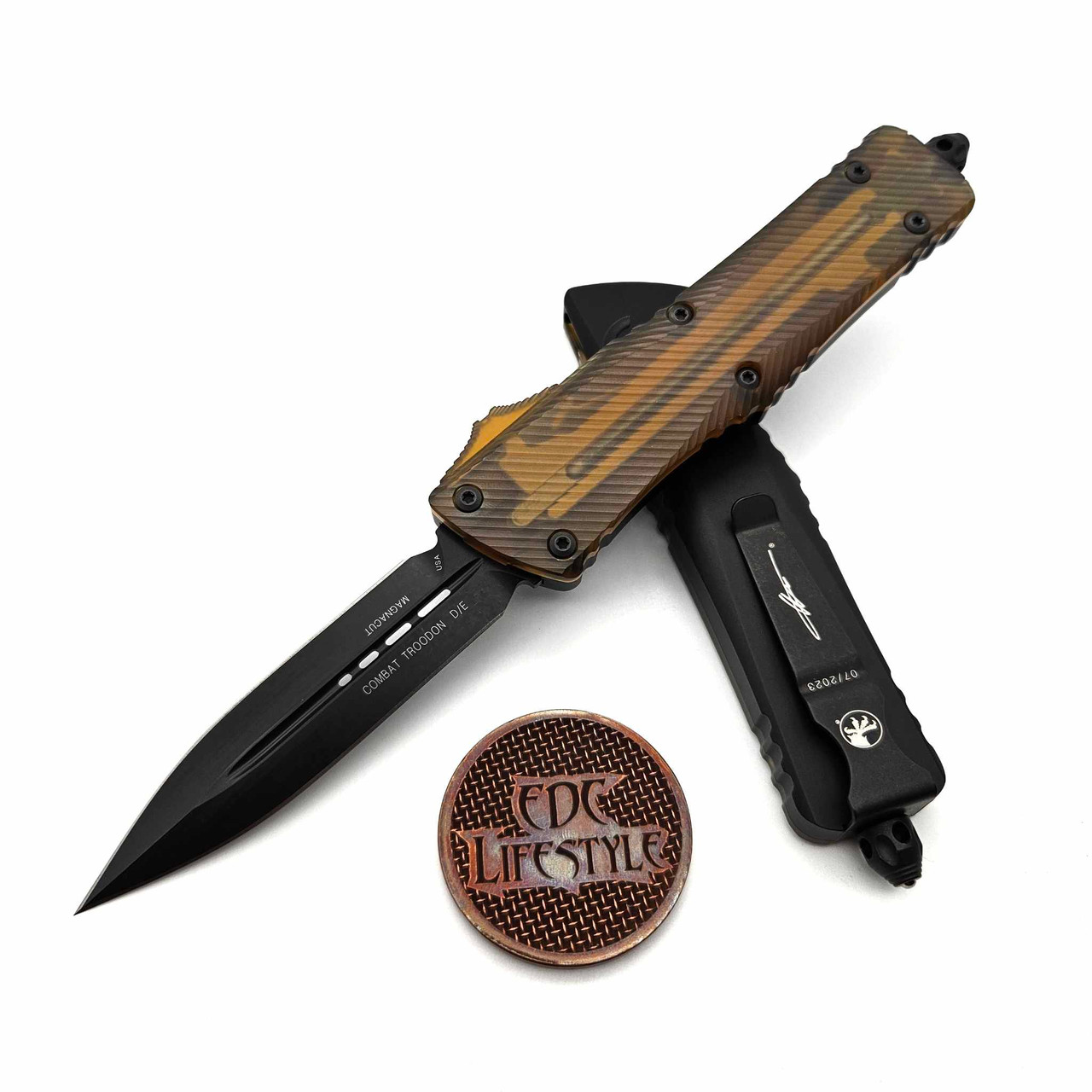Microtech Combat Troodon 142 1dlctuls Ultem Top Double Edge Dlc