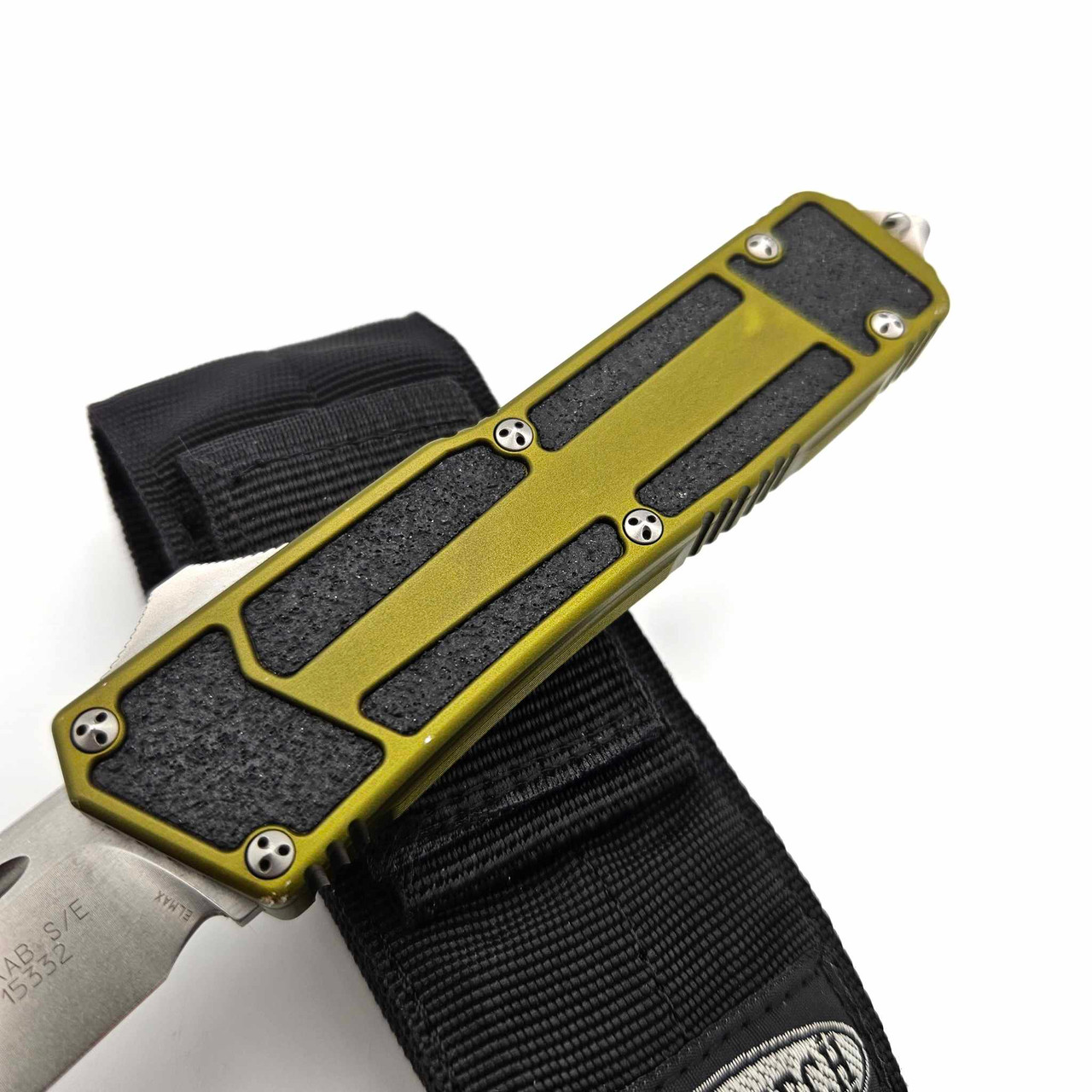 Microtech QD Scarab OTF 178-10 Green Stonewash Single Edge - Preowned