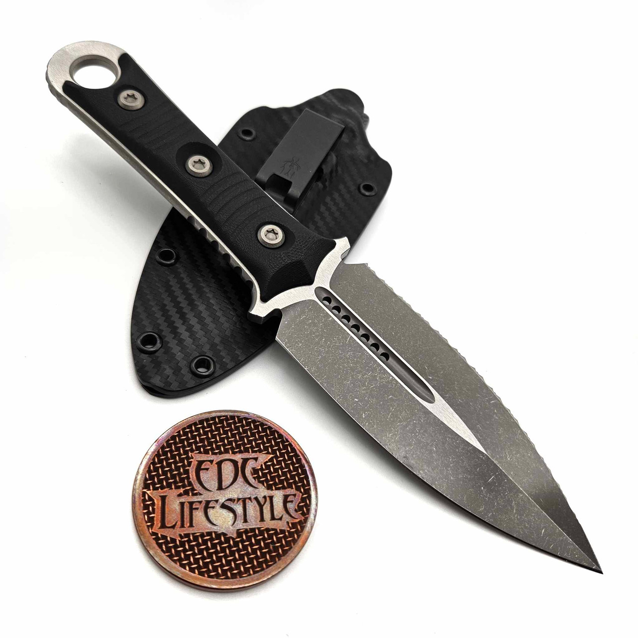 Microtechborka Blades 201 12ap Sbd Fixed Blade Apocalyptic Double Edge