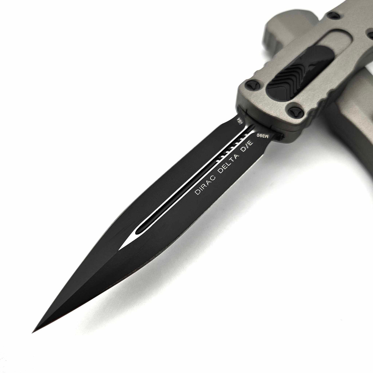 Microtech 227 1tg Titanium Gray Dirac Delta Tactical Double Edge