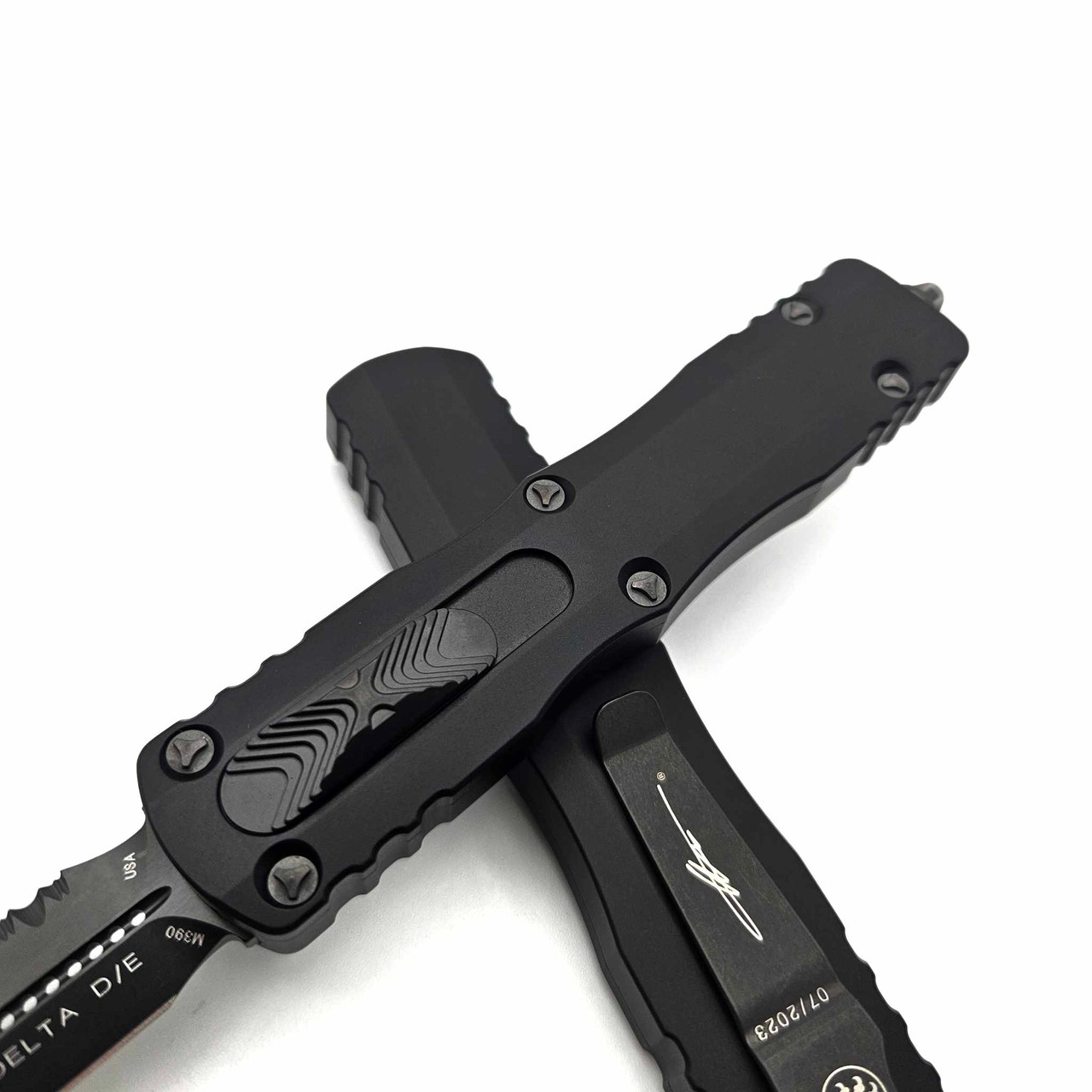 Microtech Dirac Delta 227 3dlcts Tactical Dlc Double Edge Full Serrated