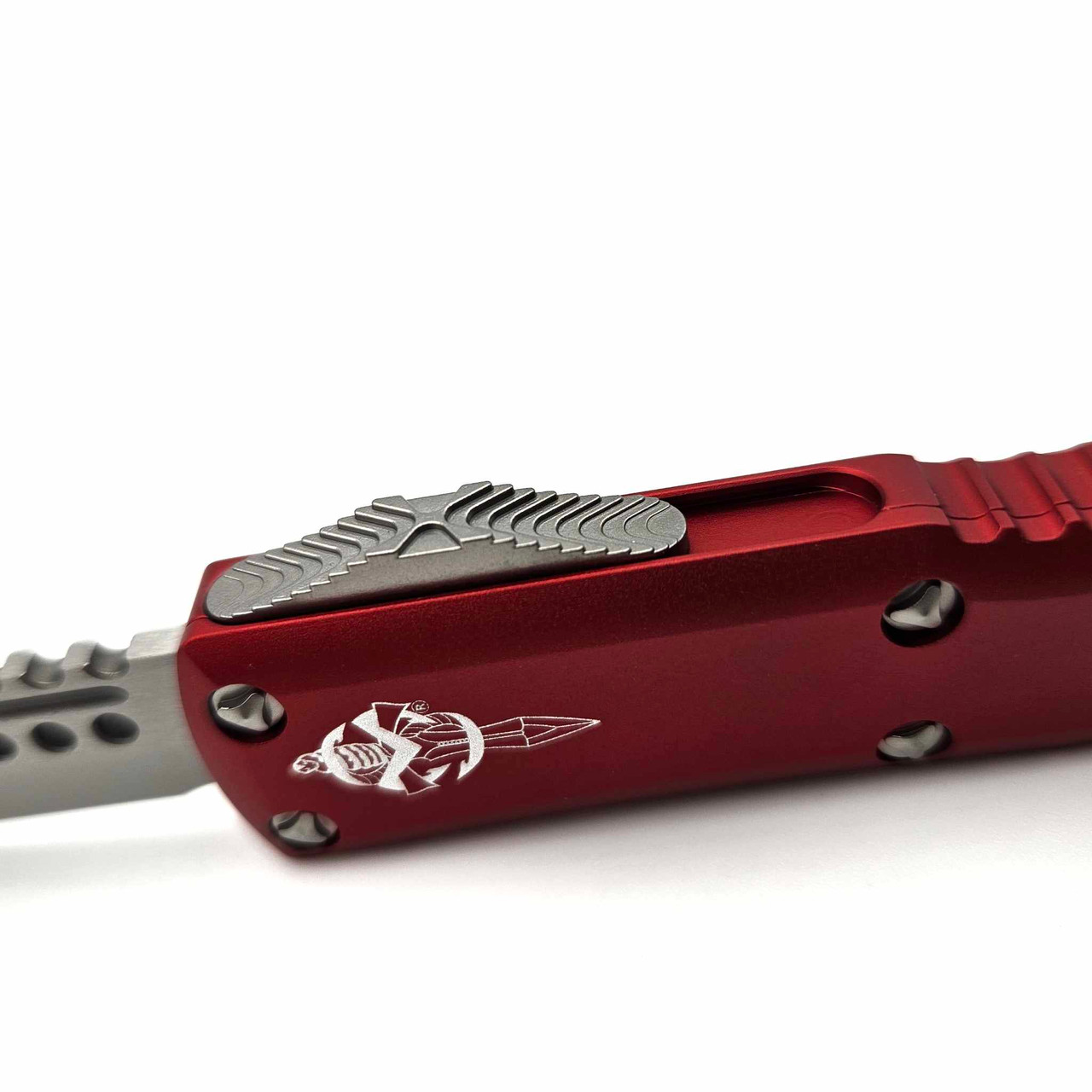 Microtech Utx 85 719w 10rds Red Warhound Stonewash Standard