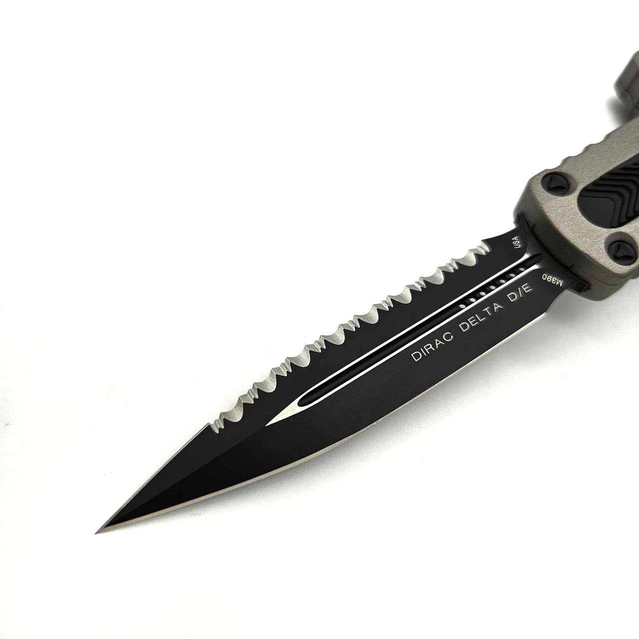 Microtech 227 3tg Titanium Gray Dirac Delta Tactical Double Edge Full