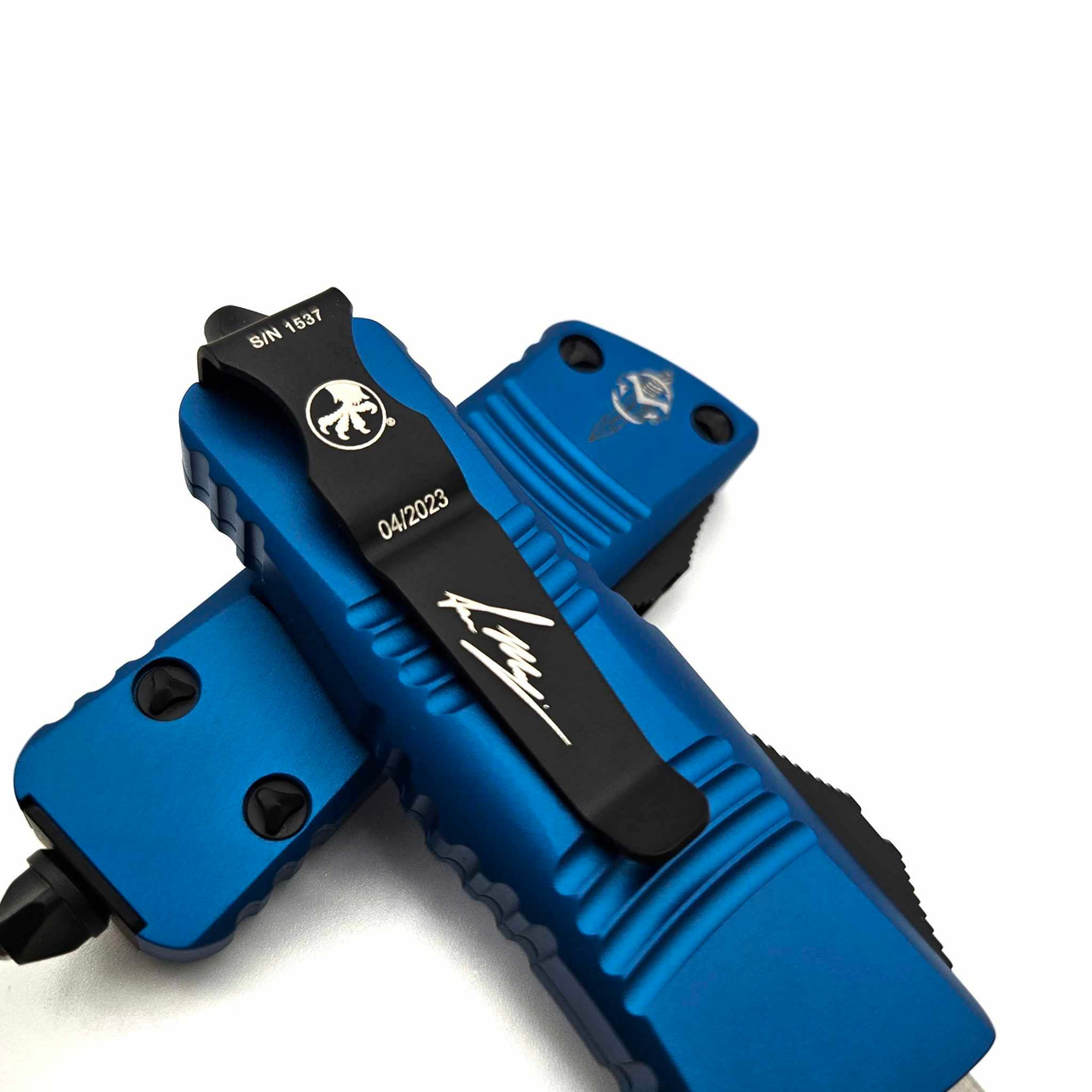 Microtech Troodon Mini 819 1bls Blue Hellhound Tanto Edge Black Standard